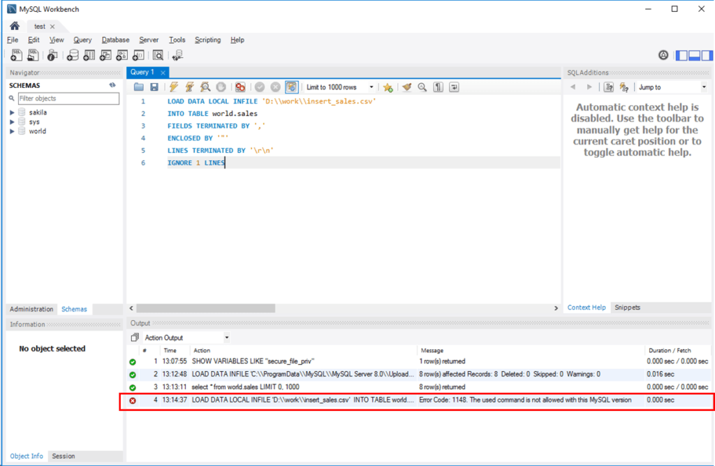 MySQLのLOAD DATAコマンドでCSVファイルのデータをテーブルに追加してみた｜ITエンジニアとして経験・学習したこと