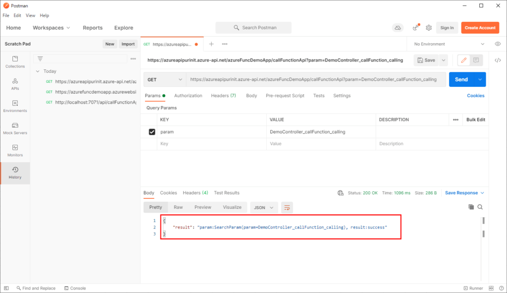 Azure FunctionsのAPIをGETメソッドに変更しPostmanによって呼び出してみた｜ITエンジニアとして経験・学習したこと