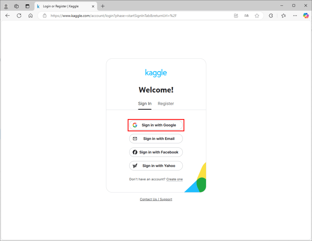 Kaggleのアカウント登録を行ってみた｜ITエンジニアとして経験・学習したこと
